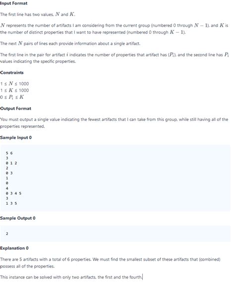 Solved Input Format The First Line Has Two Values N And K N