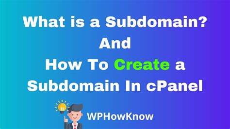 How To Create A Subdomain In Cpanel How To Create Subdomain In