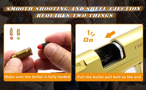 Daodaozhu Gold Toy Pistol Guns Toys For 8 9 10 11 12 13