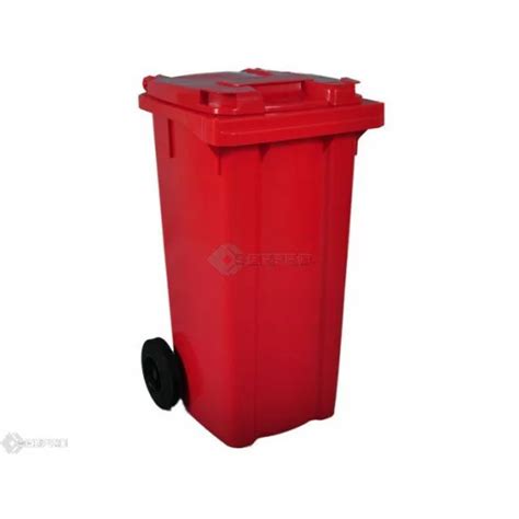 120 Litre Small Wheelie Bin Red Serpro Ltd