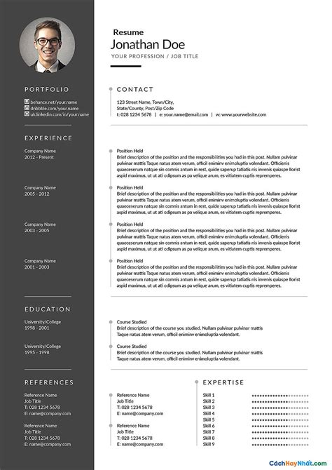 File Resume Cv Templates Photoshop