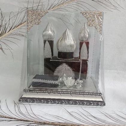 Jual Kotak Box Tempat Mahar Perhiasan Bentuk Masjid Mahar Seserahan
