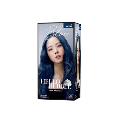 Mise En Scene Hello Bubble Foam Color 4b Whale Deep Blue 95g Shein Usa