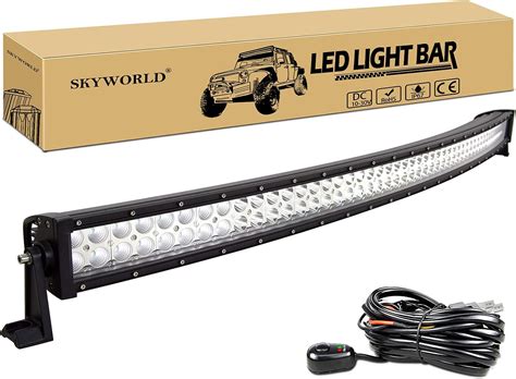 SKYWORLD Led Gebogen Zusatzscheinwerfer Bar Zweireihiges 50 Zoll