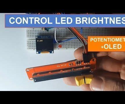 Controlling Led Brightness With Potentiometer And Oled Display
