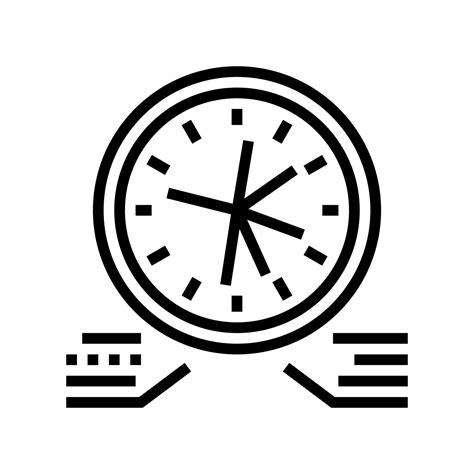 Planning Work Time Line Icon Vector Illustration 10173729 Vector Art At