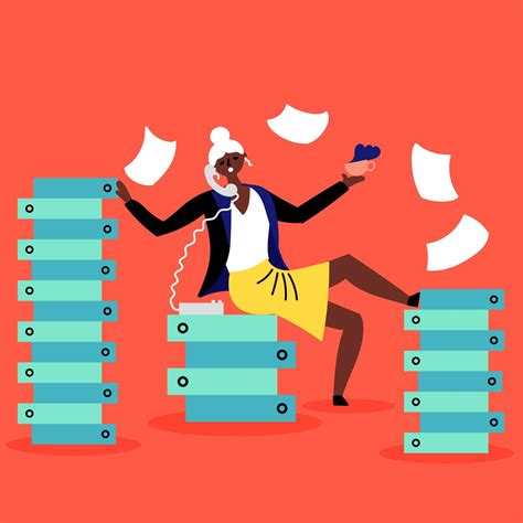 a menina não tem tempo para completar todas as tarefas no trabalho situações estressantes muito