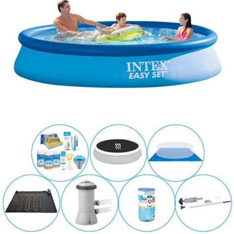 Super Set Intex Piscine Easy Set Ronde 366x76 Cm Maintenant Plus