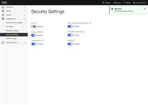 Security Settings · Issue 5 · Openbmc Webui Vue · Github