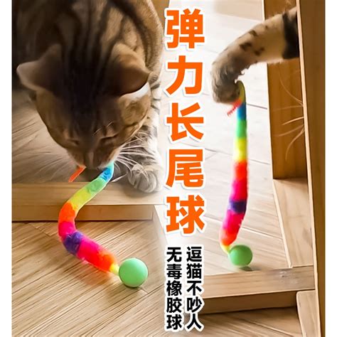 🐕‍🦺台灣現貨🐕‍🦺 逗貓 毛毛蟲彈力球 貓咪彈力球 逗貓毛球 逗貓彈力球 逗貓球 自彈球 毛毛蟲自彈球 逗貓qq球 蝦皮購物