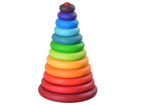Rainbow Wooden Stacking Toy At Ray Merry Blog