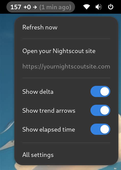 Review Nightscout Version 6 GNOME Shell Extensions