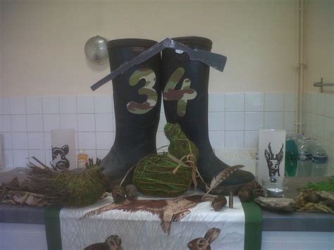 Urne pour un anniversaire sur le thème de la chasse Mai 2013 Urne