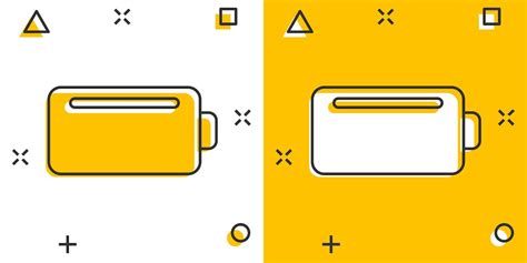 Icône De Charge De Batterie Dans Le Style Comique Illustration