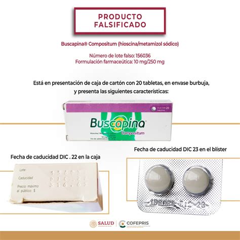 Cofepris Alerta Por Falsificación De Medicamentos Y Venta De Fármaco