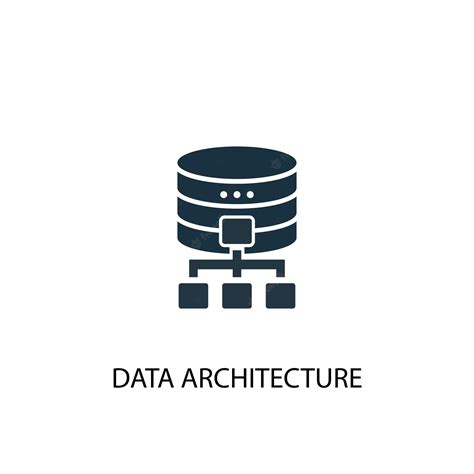 Premium Vector Data Architecture Icon Simple Element Illustration
