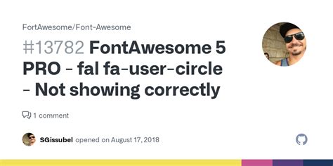 Fontawesome 5 Pro Fal Fa User Circle Not Showing Correctly · Issue