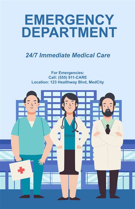 Free Emergency Poster Templates Editable And Printable