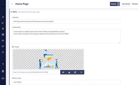 building a landing page with javascript and buttercms buttercms
