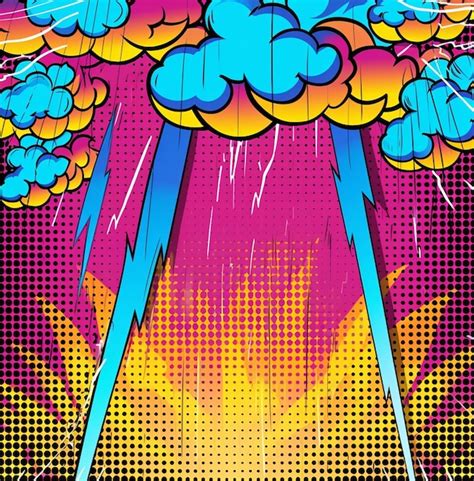 Premium Photo Comic Pop Art Background