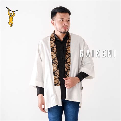 Jual RAIKENI Kimono Troso Kimono Outer Batik Tenun Outer Batik
