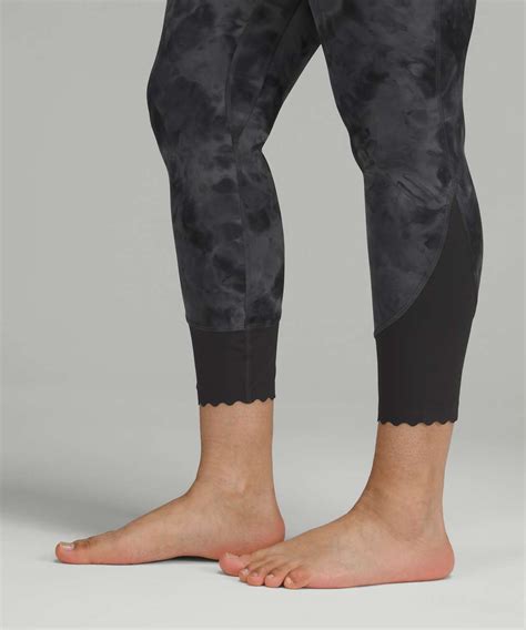 Lululemon Align Scalloped Hem High Rise Pant 25 Diamond Dye Pitch