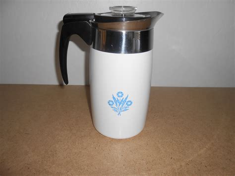 Corning Ware 10 Cup Percolator Coffee Maker For Parts Missing Power Cord