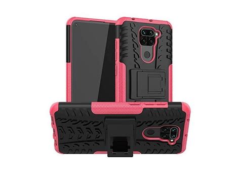 SCIMIN Capa Redmi Note 9 capa híbrida Redmi Note 9 capa híbrida de proteção de camada dupla à