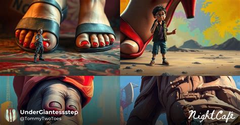 Giantess Points At Tiny Man Hyperrealistic Concep Ai Art