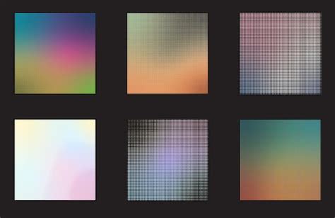 Premium Vector Halftone Square Set Of Abstract Gradients Dotted