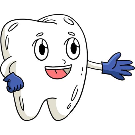 Cuidado Dental Gigante De Dientes Sonrientes Clip De Dibujos Animados