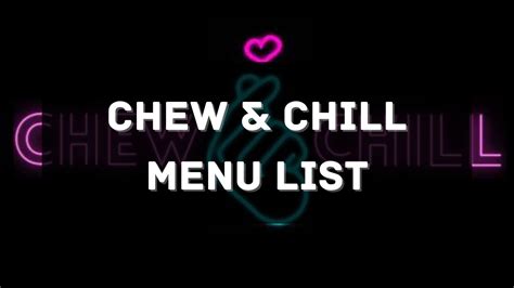 Chew And Chill Menu Prices Philippines 2025 Updated — All About