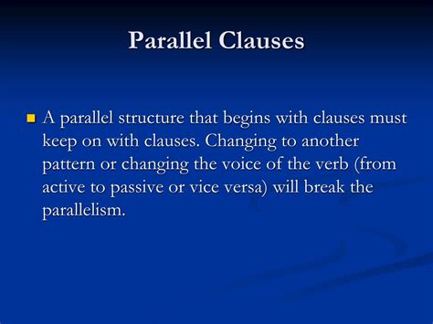 Ppt Parallelism Writing With Parallel Structure Powerpoint