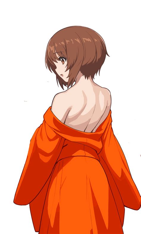 Safebooru 1girl Absurdres Back Back Focus Bare Back Brown Eyes Brown