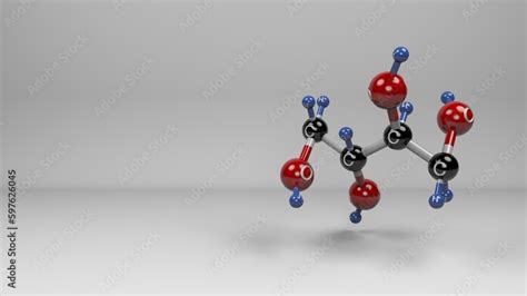 Erythritol Molecule Molecular Structure Of Meso Erythritol Zero