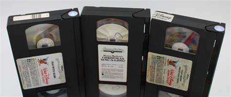 Disney Hanna Barbera Christmas Sing Along Songs Vhs Lot Of 3 Tapes