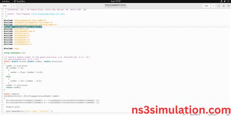 Importing Propagation Module H Ns3 Projects