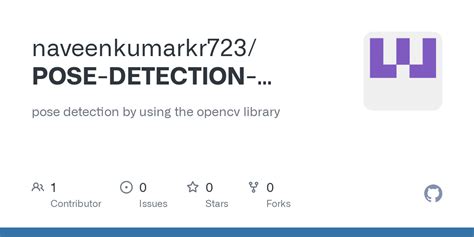 Github Naveenkumarkr Pose Detection Using Opencv Pose Detection By Using The Opencv Library