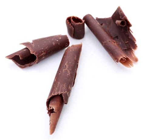 Premium Photo Chocolate Curls Isolated On White