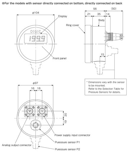 Differential Pressure Type Round Digital Pressure Meter With Analog