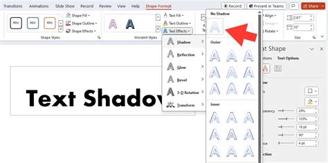 How To Create Stunning Text Shadow In Powerpoint Myexcelonline