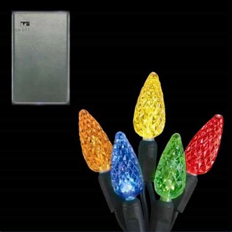 C6 Led Battery Operated Lights String Set Northern Lights And Trees