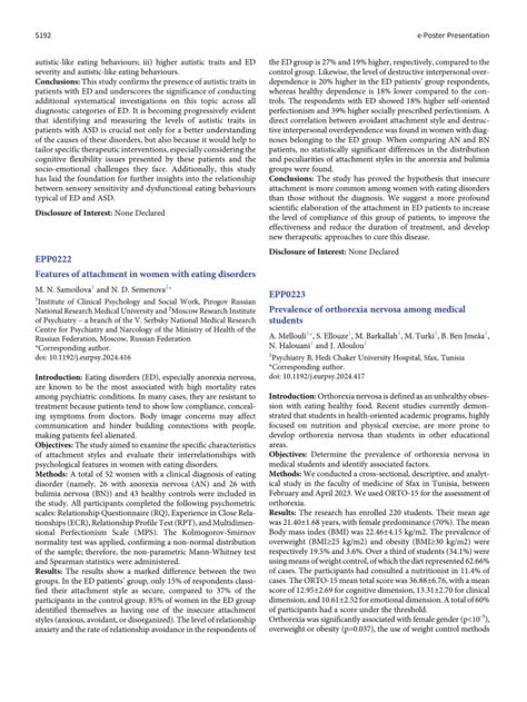 Pdf Features Of Attachment In Women With Eating Disorders