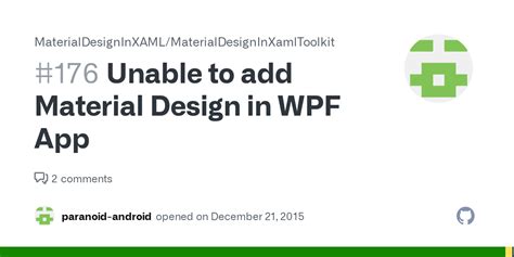 Unable To Add Material Design In WPF App Issue MaterialDesignInXAML