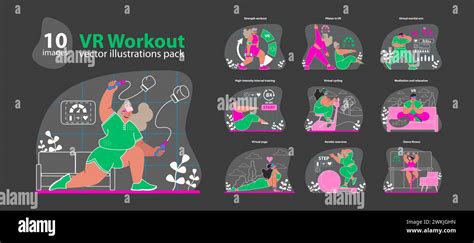 Vr Workout Set Interactive And Immersive Fitness Routines Engaging Virtual Reality Exercises