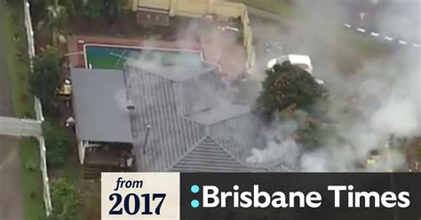Smoke Billows From House Fire In Brisbanes South