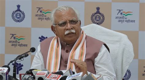 Haryana Cm Manohar Lal Khattar Slams Kejriwal Day After Meeting To