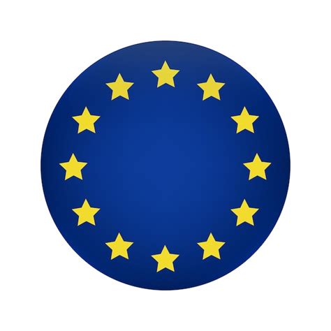 그런 지 텍스처와 유럽의 국기 유럽 연합의 국기 유럽의 국기 프리미엄 벡터