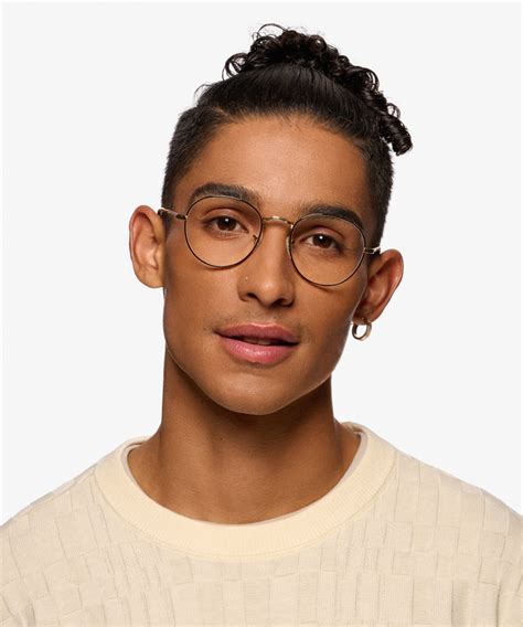 Ray Ban Rb3582v Round Round Black Gold Frame Eyeglasses