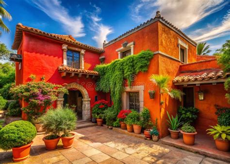 Captivating Mexican Adobe House Stock Illustrations 13 Captivating
